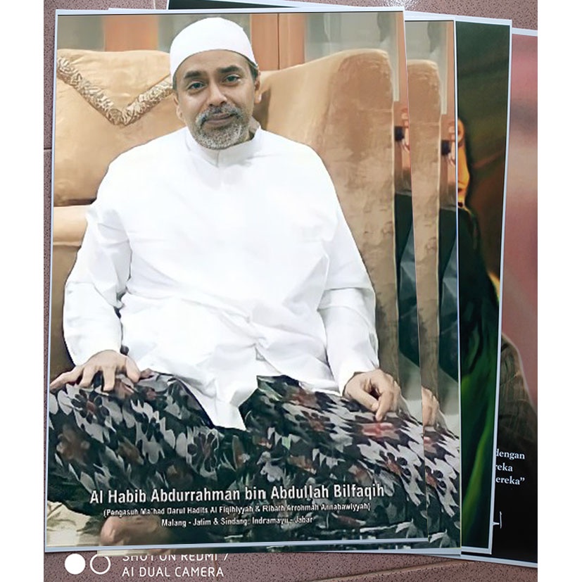 Jual poster ukuran 50X70 cm habib ABDURRAHMAN BILFAQIH BAHAN LUSTER ...
