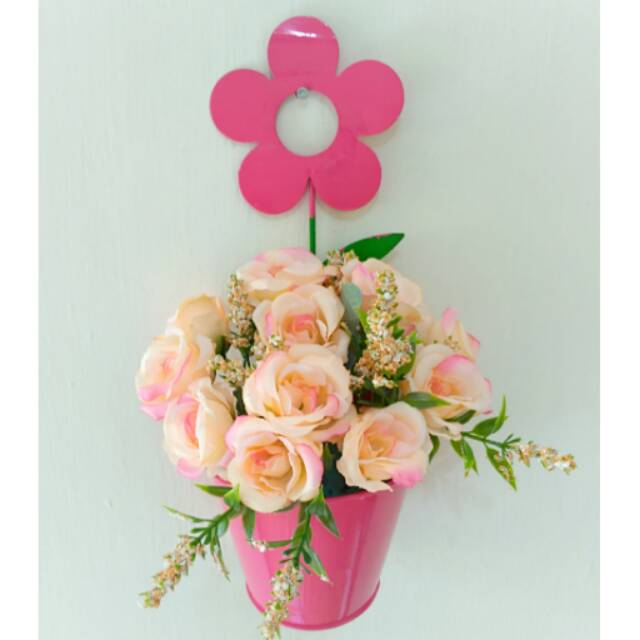 Jual Bunga dinding vas kaleng | Shopee Indonesia