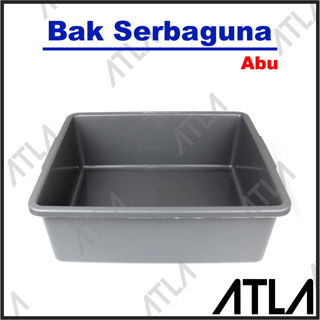 Jual Bak Wadah Baskom Abu Coklat Kotak plastik Cat Box Tempat Pasir ...