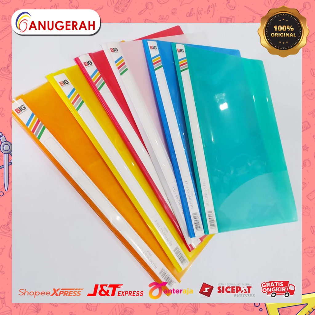 Jual BIG 8804 MAP BUSSINES FILE WARNA FOLIO (PACK) | Shopee Indonesia