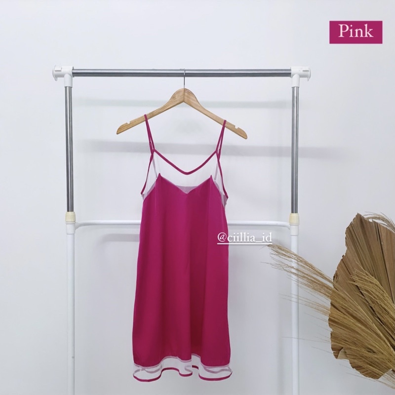 Jual Lingerie Satin Kombinasi Jaring | Shopee Indonesia