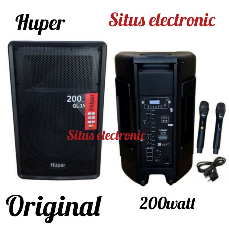 Jual Speaker portable meeting Huper GL-15 GL 15 GL15 Original 15 inch ...