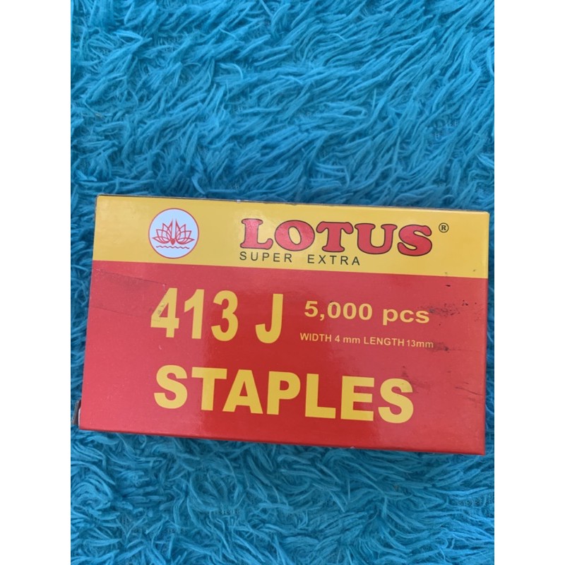 Jual staples 413 j lotus isi 5000pcs / isi stapler merk lotus 413j ...