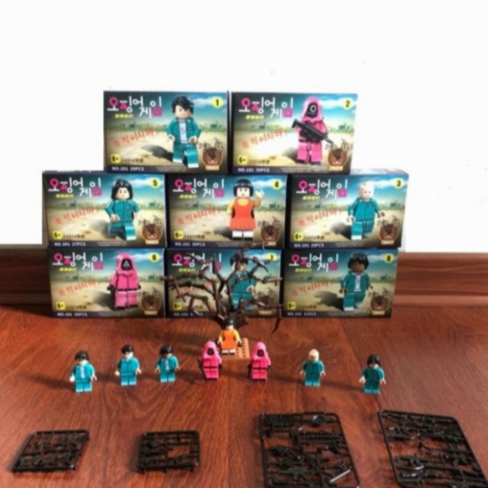 Jual Lego Block Figure Squid Game Karakter 8 in 1 | Shopee Indonesia
