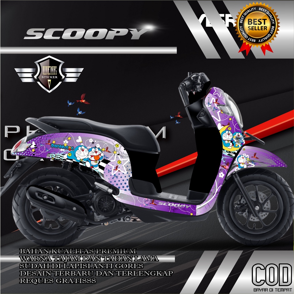 Jual DECAL STICKER SCOOPY DORAEMON, NOBITA, SUNEO | Shopee Indonesia