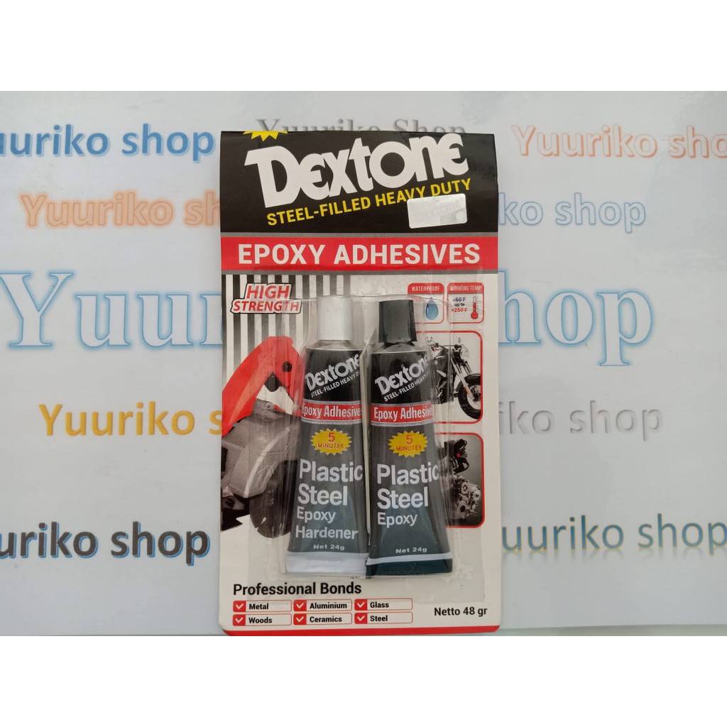 Jual Lem dexton 5 menit plastik steel epoxy lem besi lem campur lem ...