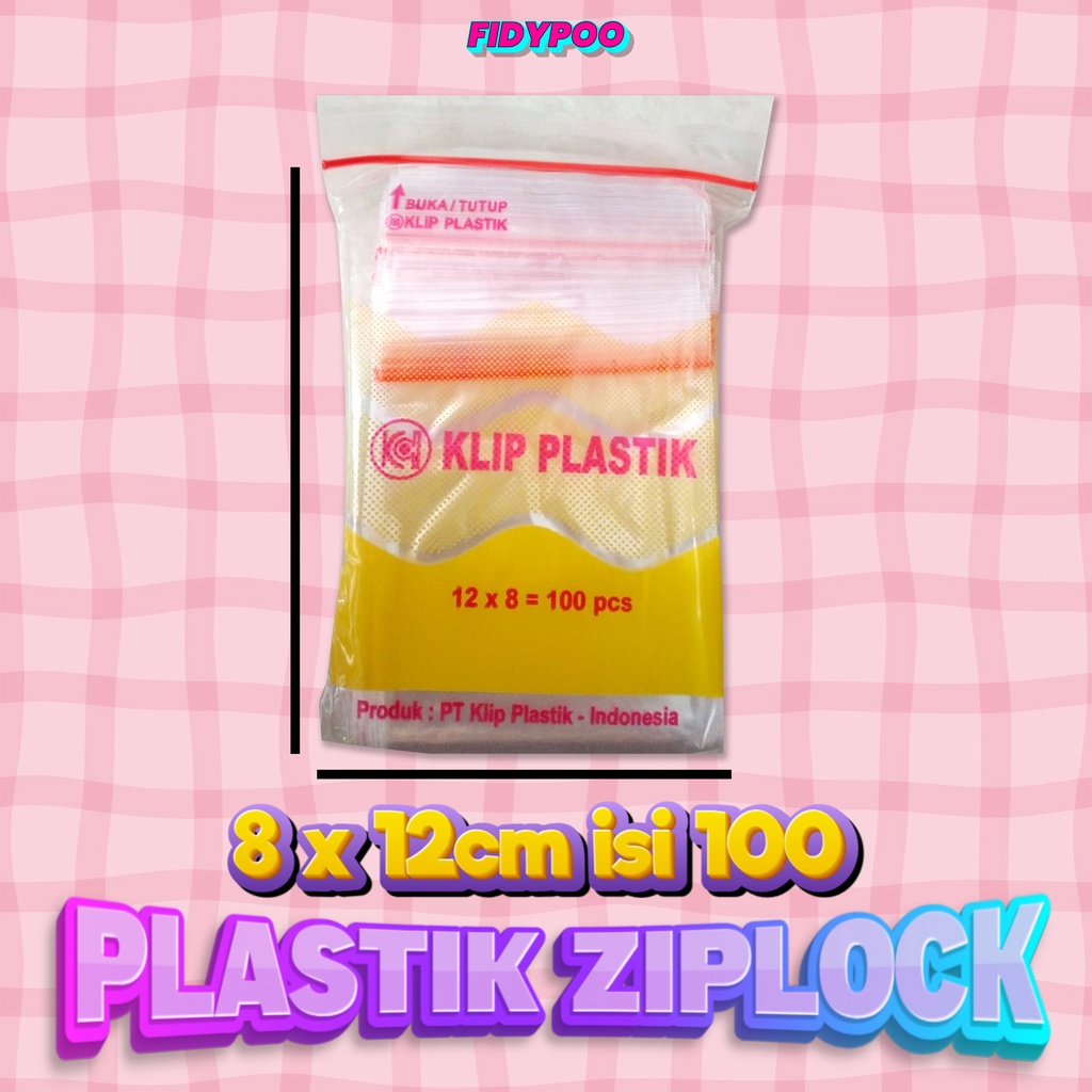 Jual PLASTIK ZIP // PLASTIK 8x12cm // KLIP TEMPAT POLAROID PHOTOCARD ...