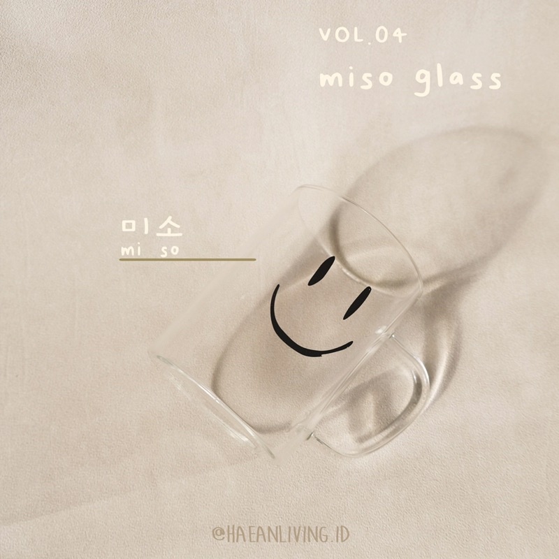 Jual Miso Glass | Gelas Korea | Home Cafe Korean Glass | Gelas susu ...