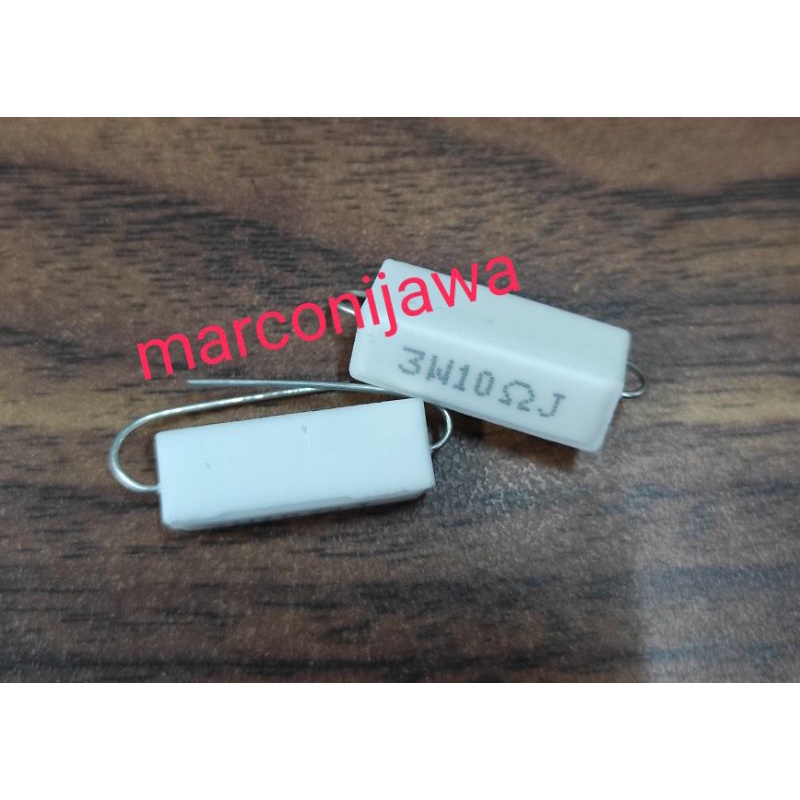Jual Resistor 3wat 10 ohm putih asli | Shopee Indonesia