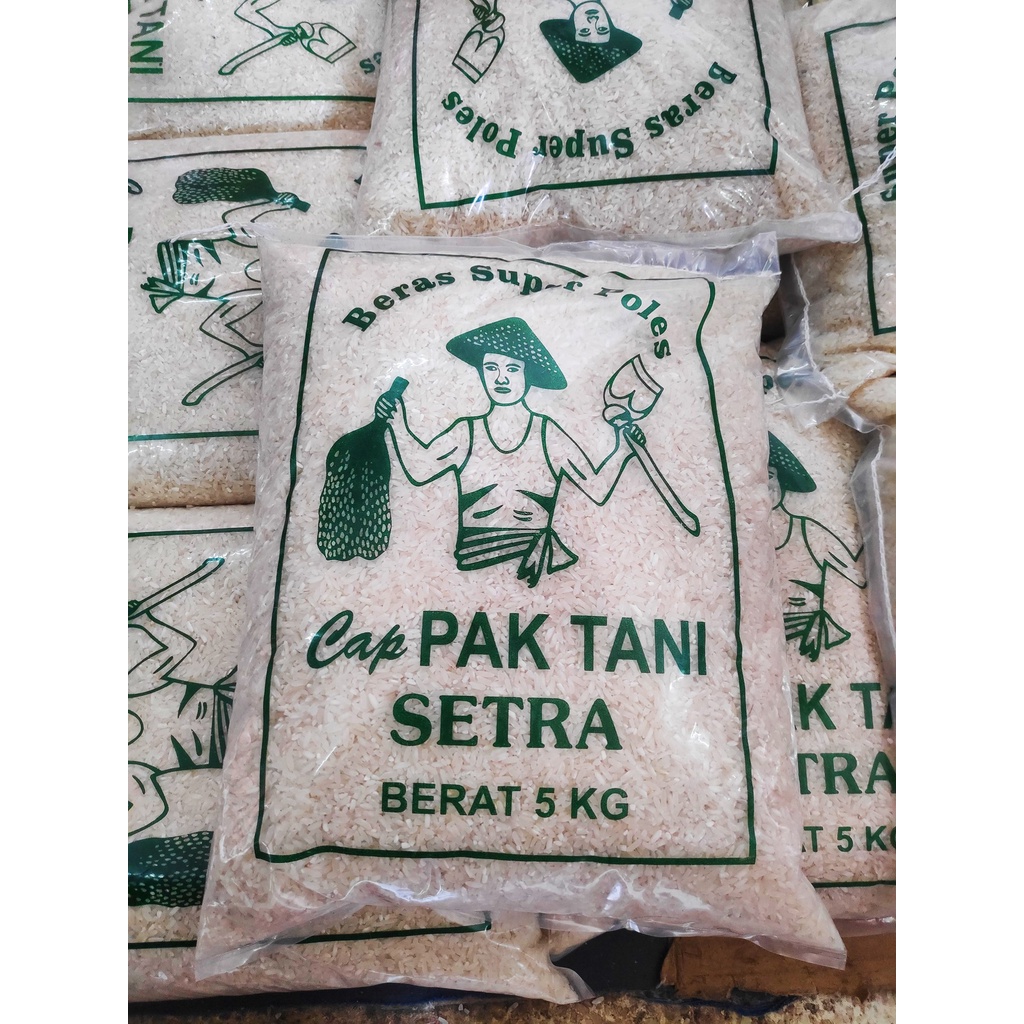 Jual Beras Putih Cap Pak Tani 5 kg | Shopee Indonesia