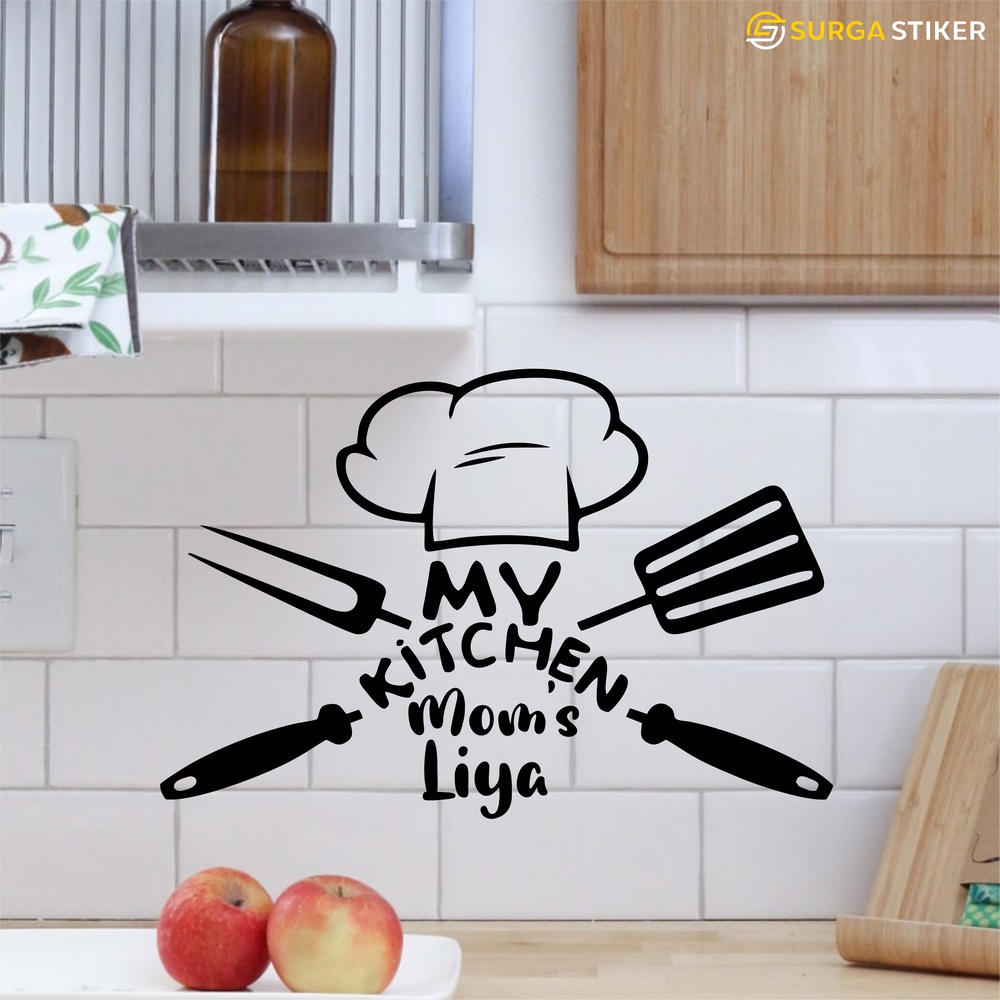 Jual Stiker Dinding Dapur Dekorasi Wall Cutting Sticker Kitchen Tembok ...