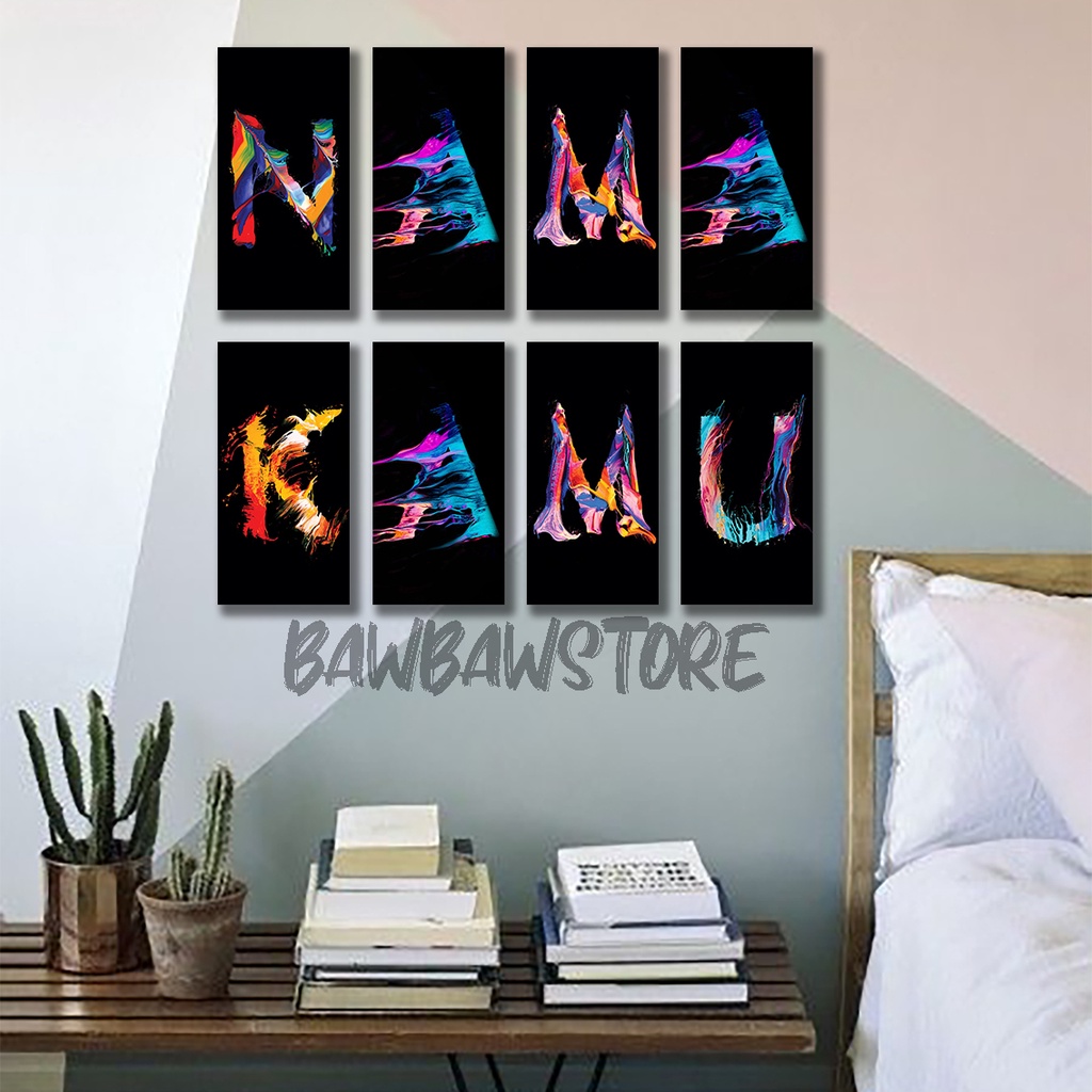 Jual HIASAN DINDING ABJAD ALPHABET ABSTRACK A-Z HIASAN KAMAR HIASAN ...
