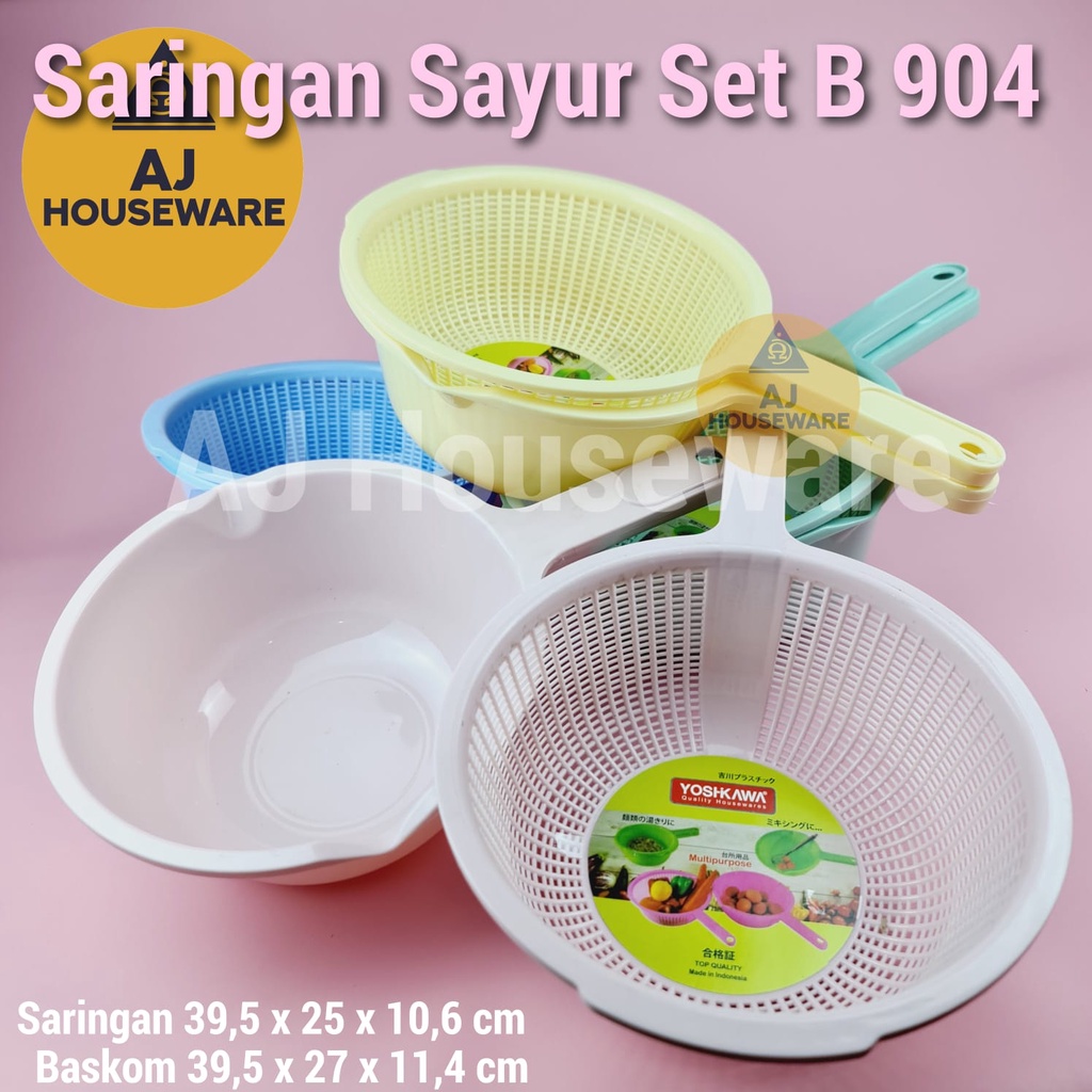 Jual B 081/ B 904 SARINGAN SAYUR SET / BASKOM SARINGAN SAYUR SERBAGUNA ...