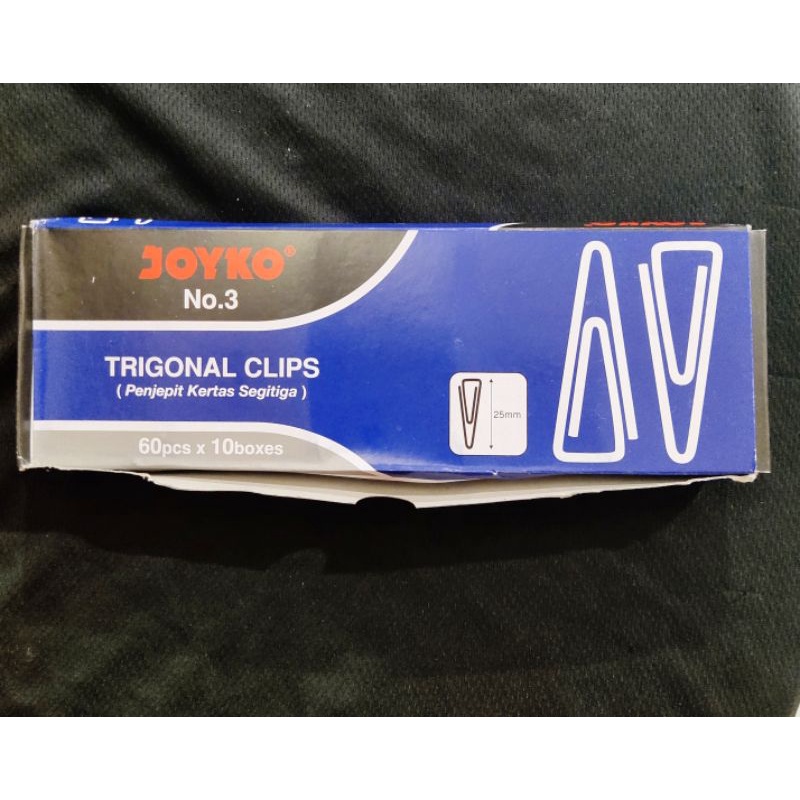 Jual Trigonal Clip Joyko No.3 (1 pack isi 10 box) | Shopee Indonesia