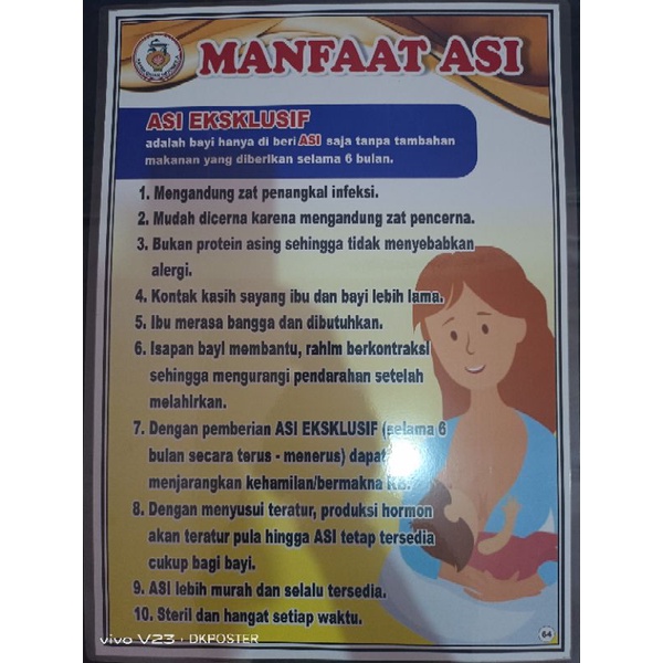 Jual (64) POSTER MANFAAT ASI | Shopee Indonesia