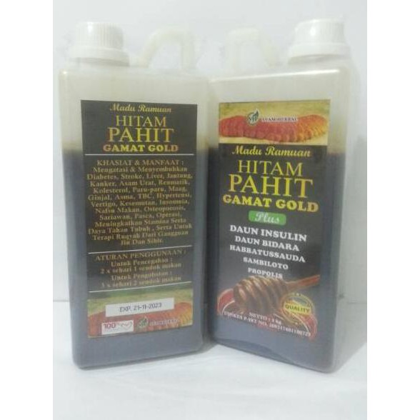 Jual T1W Madu Ramuan HITAM PAHIT Gamat 1kg / Mengi Segala Macam ...
