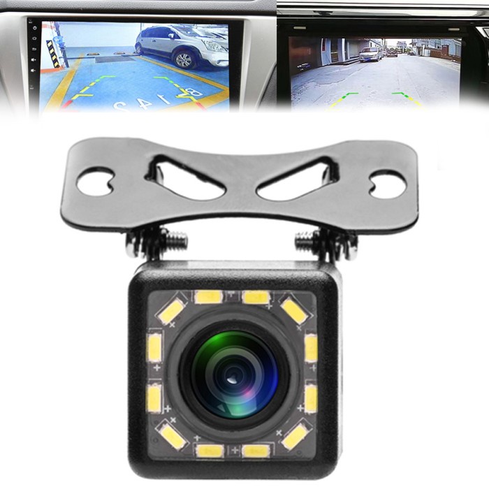 Jual Kamera Belakang Mobil Monitor Parkir Otomatis Mundur Camera 12 LED | Shopee Indonesia