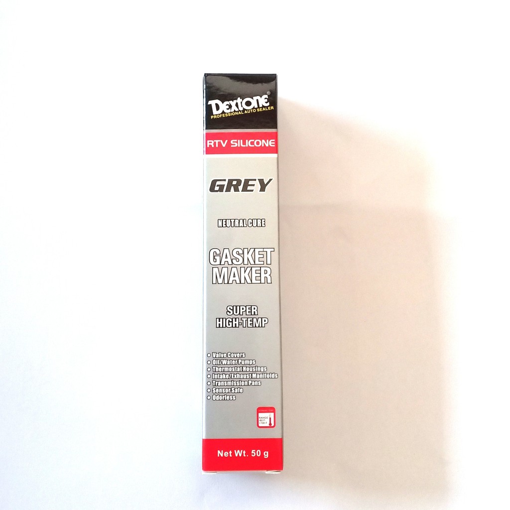 Jual Lem silicone RTV, High-Temp Dextone 50 gr Gasket Maker Grey ...
