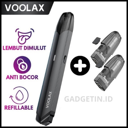 Jual Black Voolax Vape Spade-J Kit Open Pod System Refillable | Shopee ...