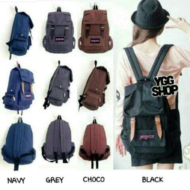 Jual Jansport belt backpack bahan parasut canvas uk 40x31x16.5 | Shopee ...