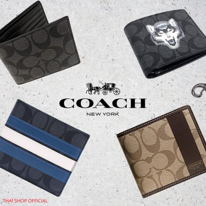 Jual (100% ORIGINAL) Dompet COACH Pria Signature Iconic FULLSET Lc ...