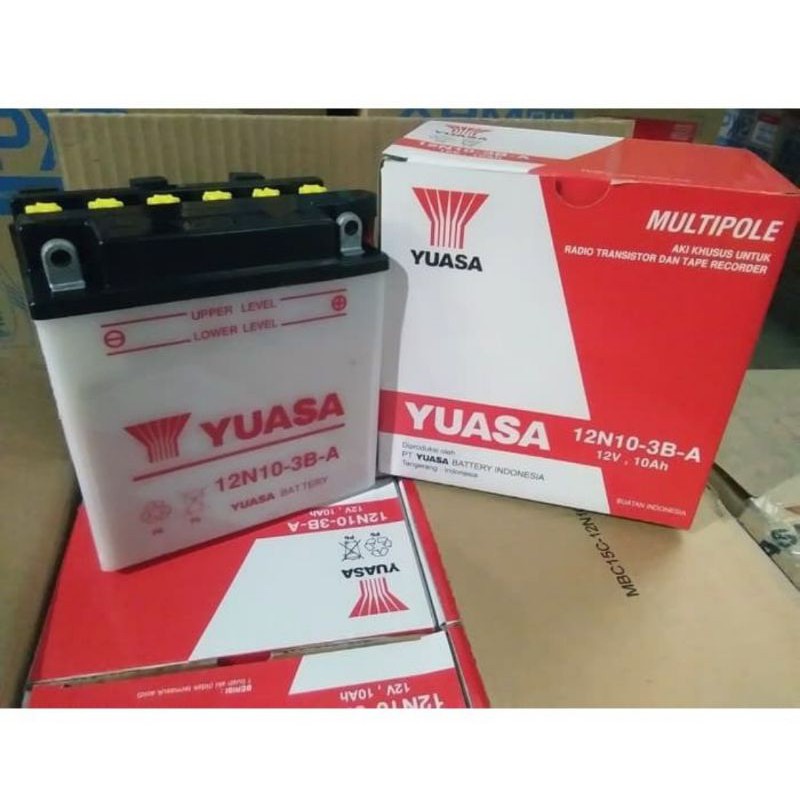Jual Aki Basah Yuasa Multipole 12N10-3B (tanpa isi) | Shopee Indonesia
