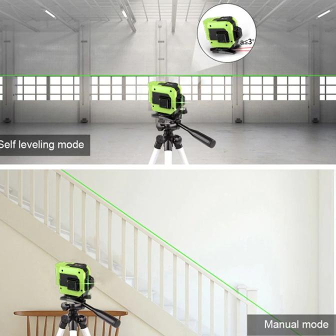 Jual Laser Level Borka Qt-12 Self Leveling Projector Green Laser 3D 12 ...