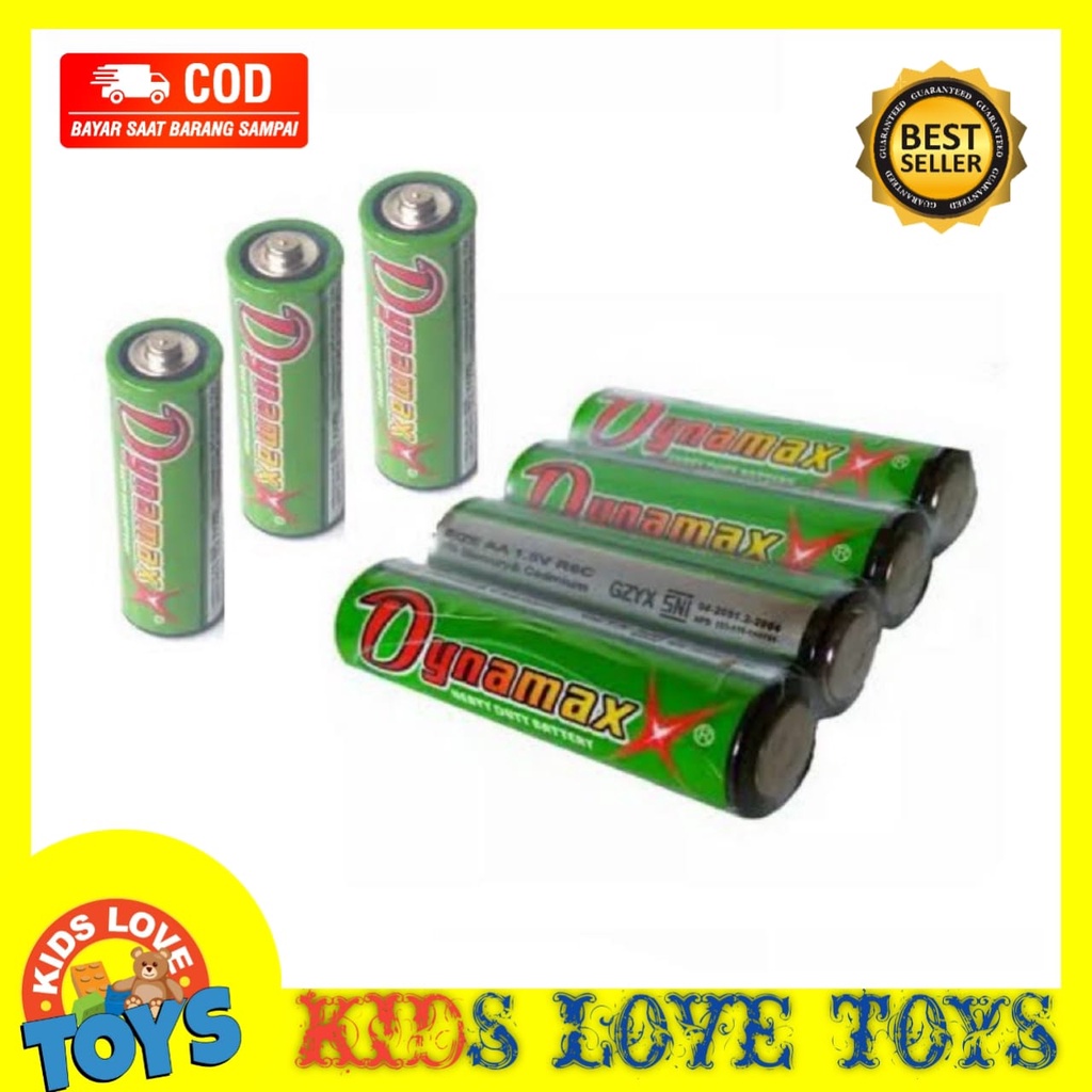 Jual BATERAI MAINAN TYPE AA DYNAMAX 1.5V STANDAR SNI BATERAI TAHAN LAMA ...