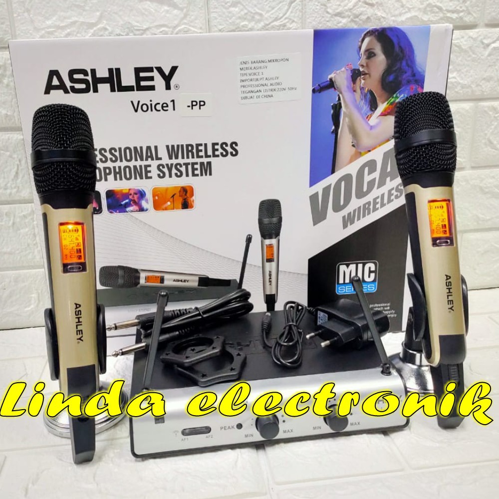 Jual Mic wireless Ashley Voice 1 4 warna ORYGINAL ashley voice1 4warna ...