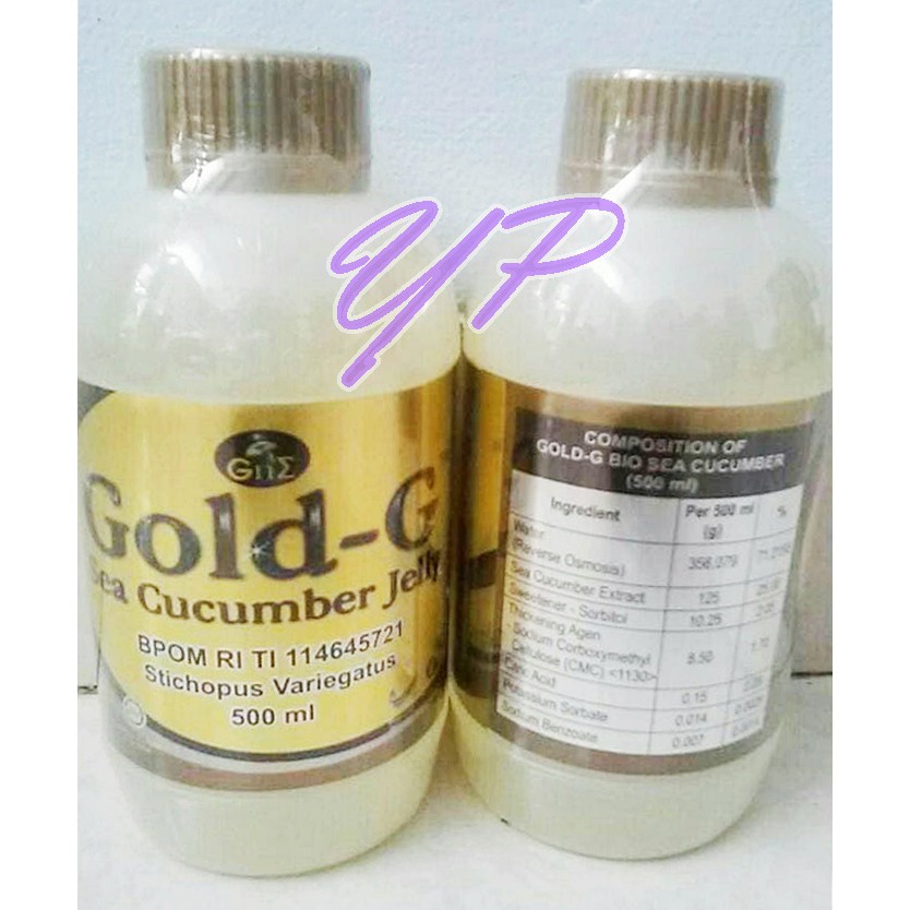 Jual Gamat Gold G BPOM Original 500ml (Teripang Laut Gold G) | Shopee ...