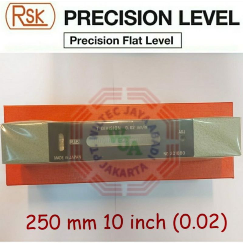 Jual Waterpass "RSK" Japan - Precision Flat Level 250mm / 10" (0.02 ...
