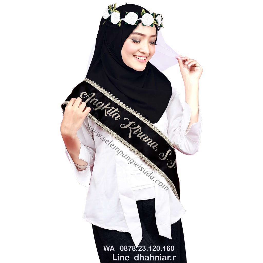 Jual Selempang wisuda Satin + RENDA | Shopee Indonesia
