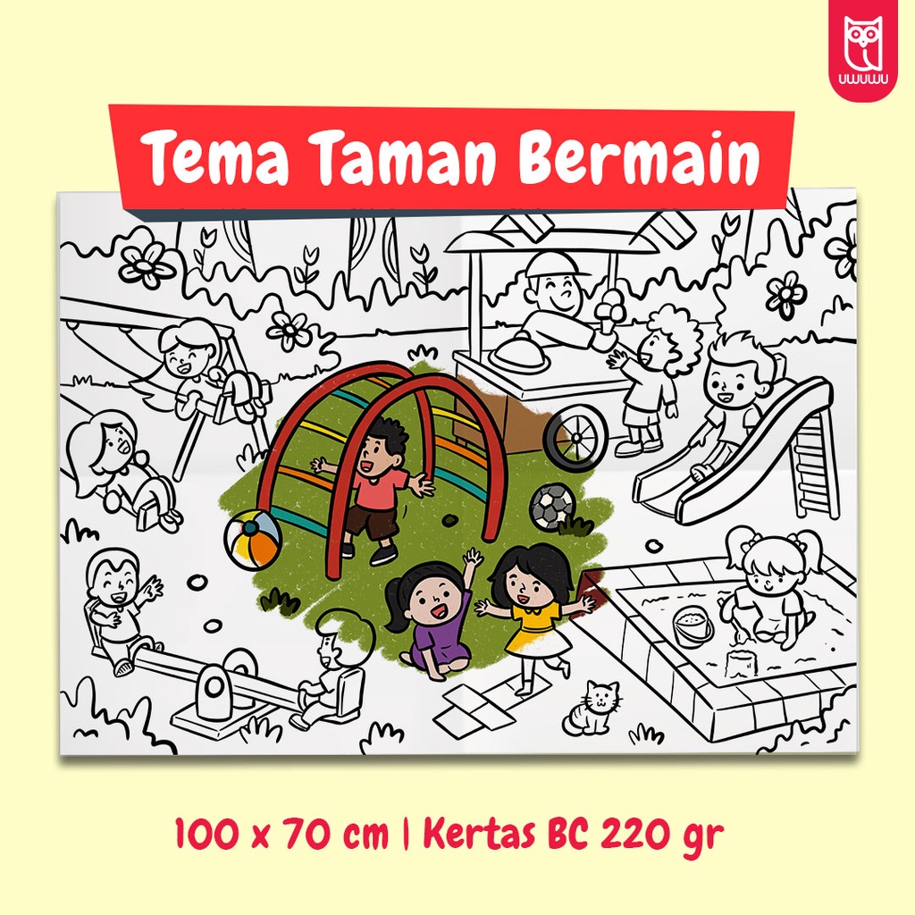 Jual Kertas Mewarnai Jumbo Giant Coloring Sheet Jumbo Coloring Page