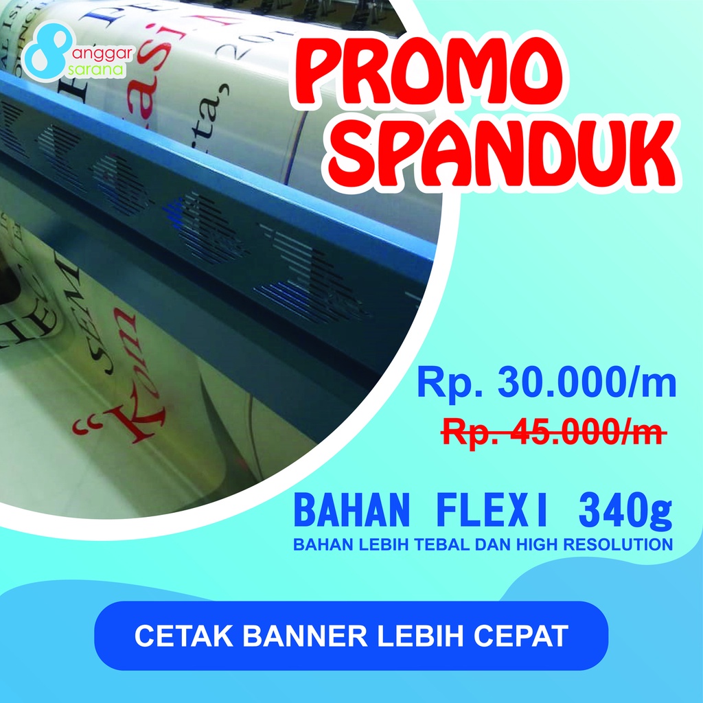 Jual Cetak Banner/Spanduk Custom Bahan 340 High Resolution | Shopee Indonesia