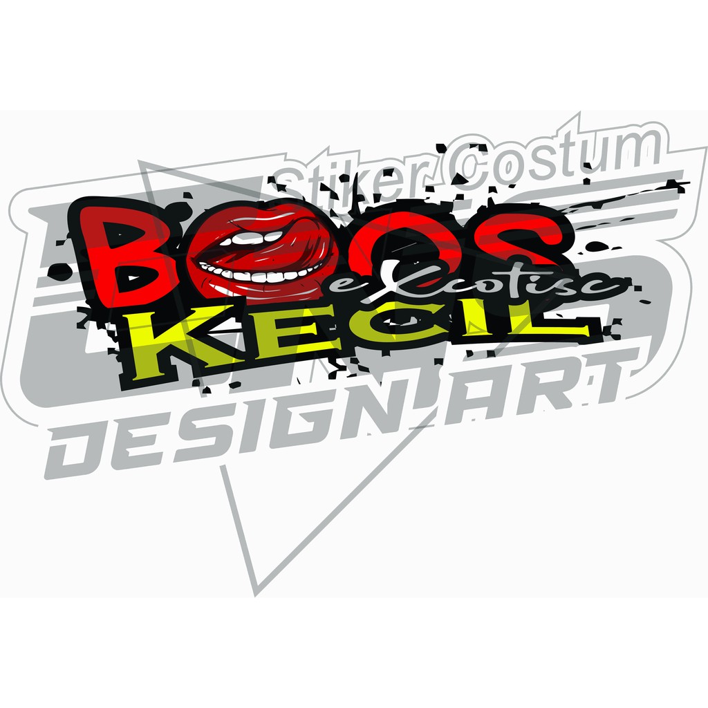 Jual stiker decal bos kecil mobil/truk murah berkualitas bisa request ...