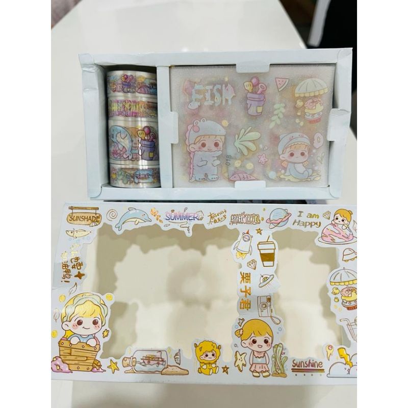 Jual Stiker Set Box Premium Motif Cartoon Lucu / Stiker Cute | Shopee ...