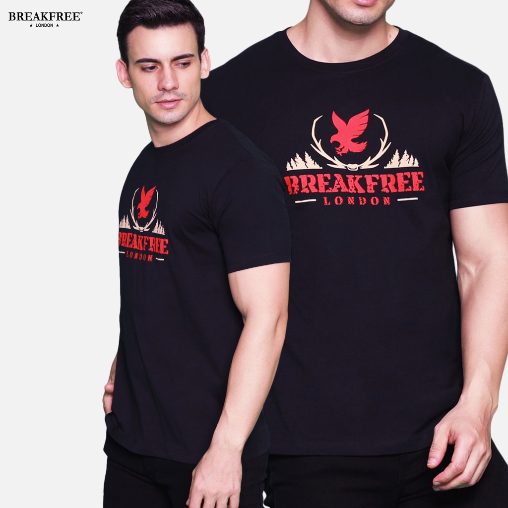 Jual Kaos Pria Breakfree Eagle Frame | Shopee Indonesia