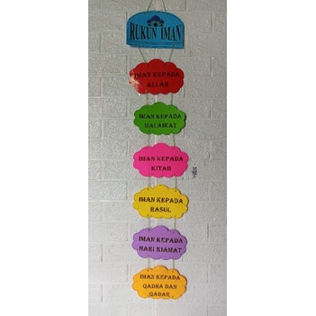 Jual Rukun Iman/Rukun Islam/Gantungan Rukun Iman&Rukun Islam | Shopee Indonesia