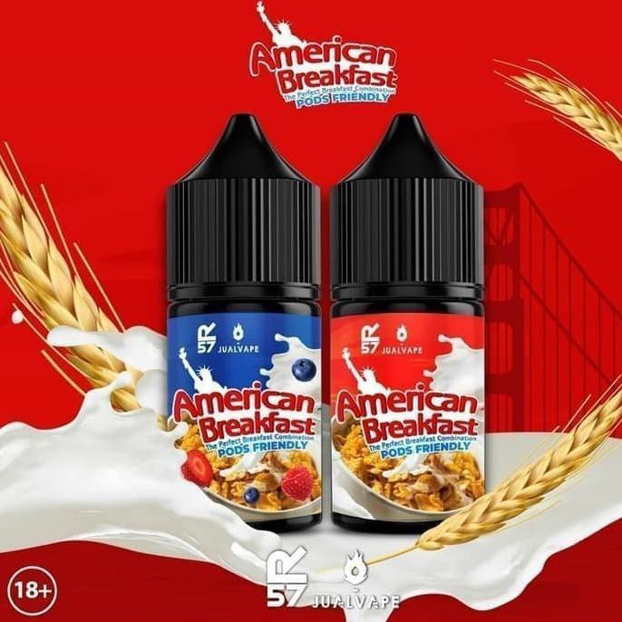 Jual Liquid Hero57 SaltNic AMERICAN BREAKFAST V2 No Cloud 14mg Pod ...
