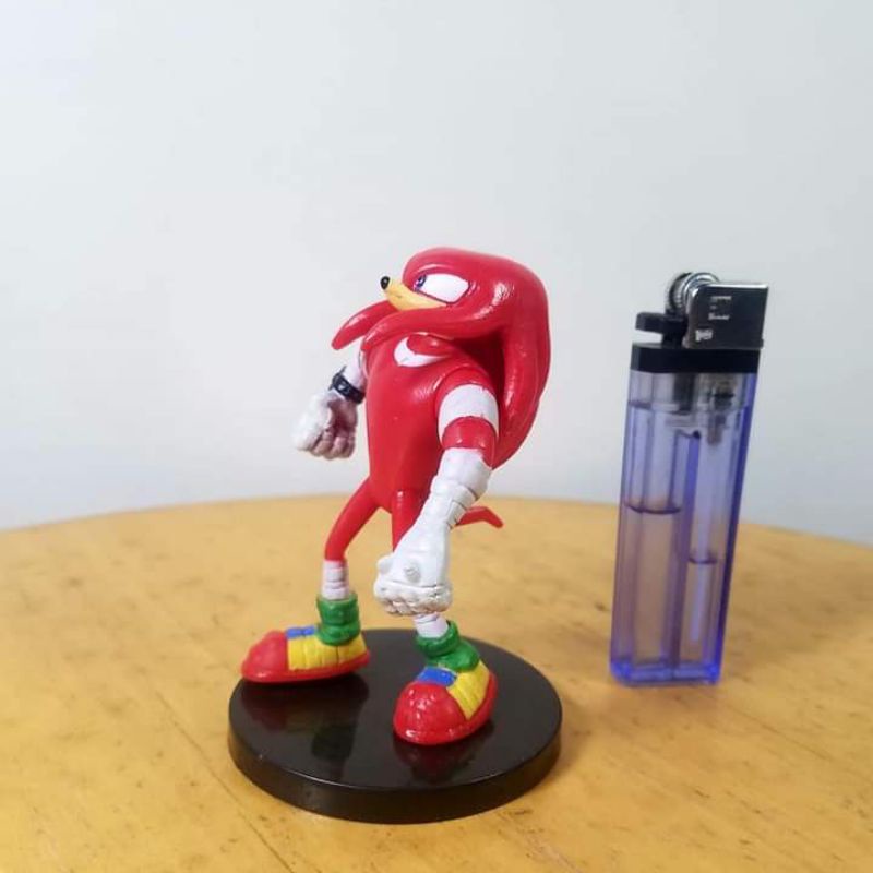 Jual mainan static figureknuckle red sonic the hedgehog tinggi sekitar ...