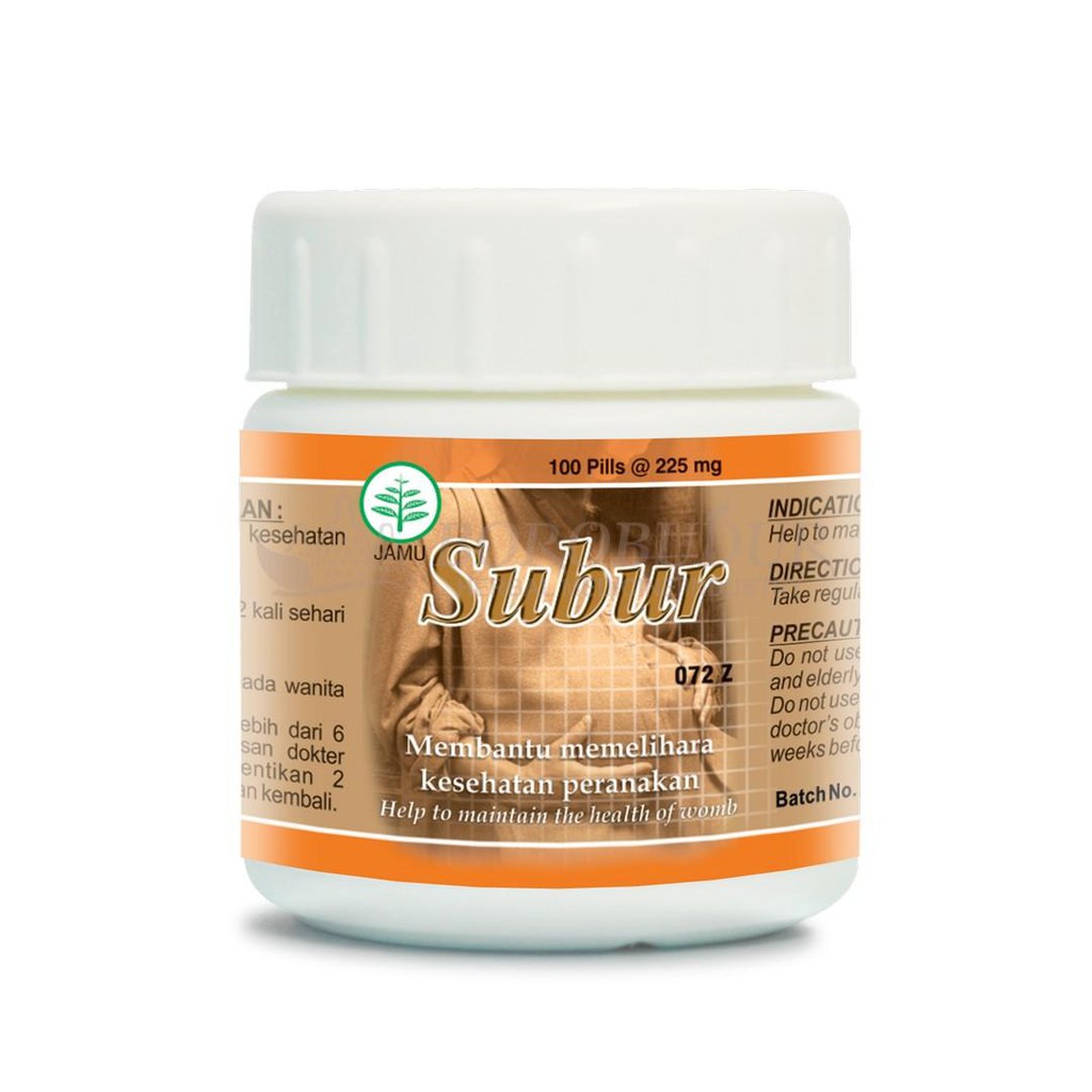 Jual SUBUR 100 PIL BOROBUDUR - Memlihara Kesehatan Rahim | Shopee Indonesia