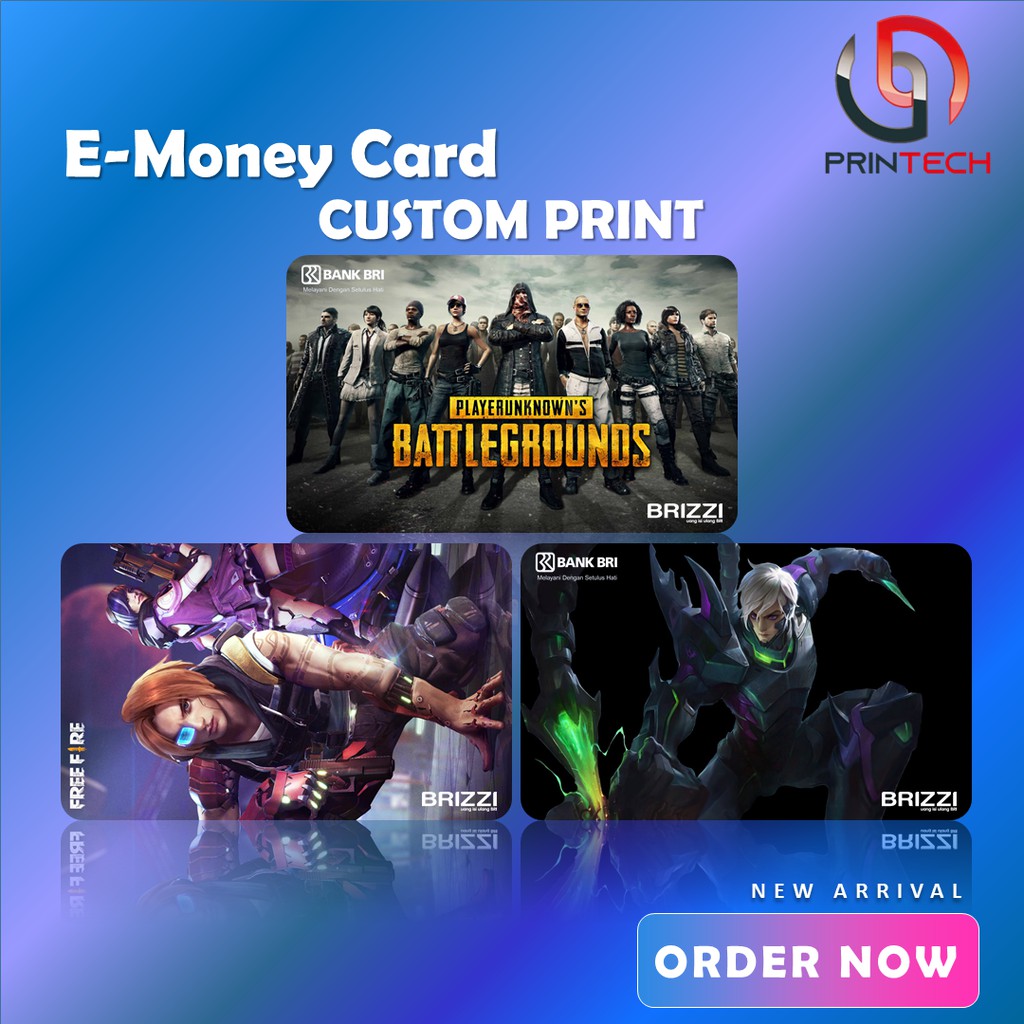 Jual EMONEY Card Custom Print 1 sisi / Kartu EToll Print | Shopee Indonesia