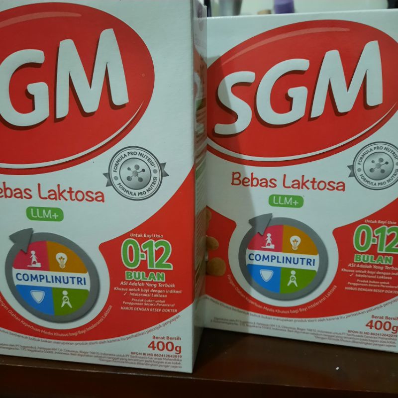 Jual SUSU FORMULA SGM BEBAS LAKTOSA LLM+ 400gr | Shopee Indonesia