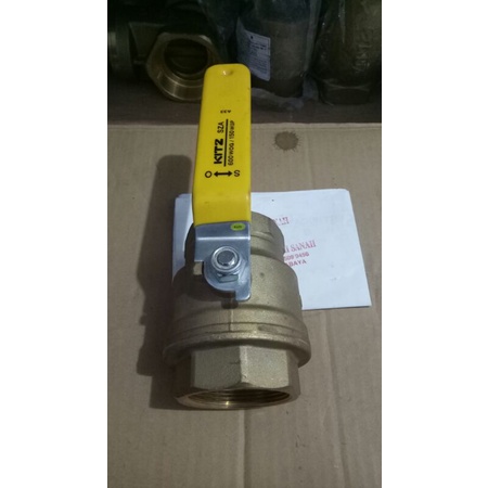Jual Ball Valve original (Kitz) SZA uk 2 inch 600 wog/150 wsp kuningan | Shopee Indonesia