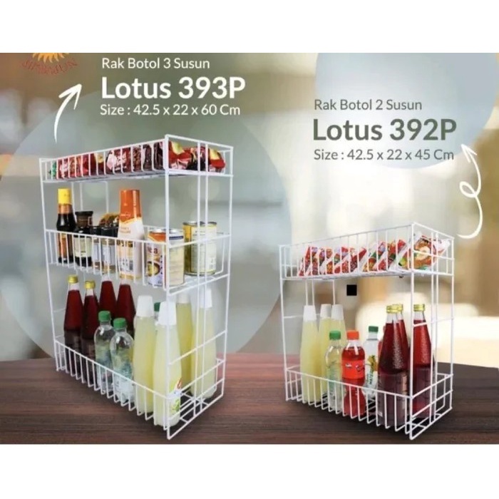 Jual Rak Botol 3 tingkat / 3 susun / Bottle Racks Susun 3 - Simbasun ...