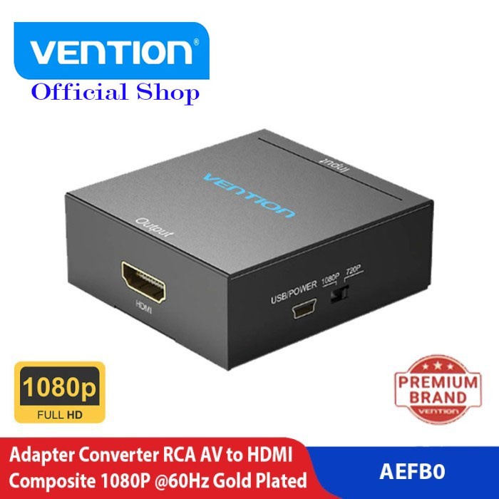 Jual Vention Adapter Converter HDMI to RCA CVBs AV Composite | Shopee ...