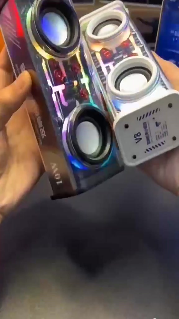 Jual Mecha speaker bluetooth subwoofer meriam baja kecil transparan audio portabel nirkabel 10w ...