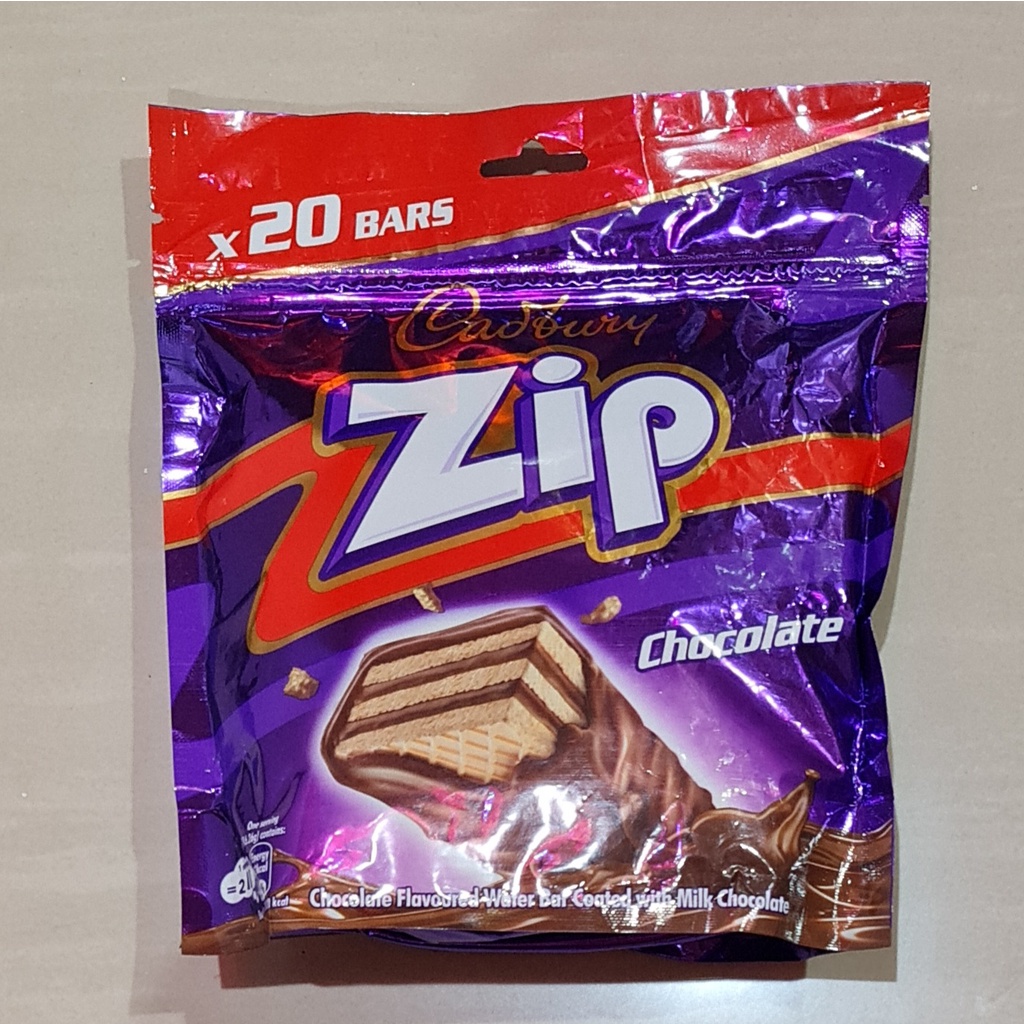 Jual Cadbury Zip Chocolate Wafer Bar 162,5 Gram | Shopee Indonesia