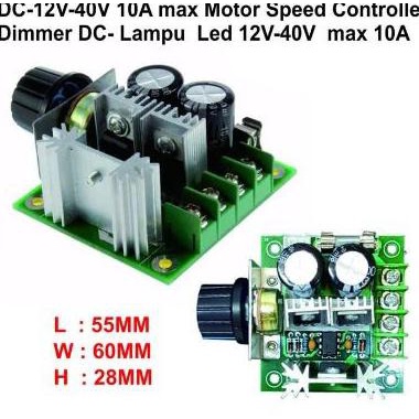Jual Yang Dicari] Pwm Sm490D Motor Speed Controller/Dimmer Dc Lampu Led 12-40V 10A 400W | Shopee ...