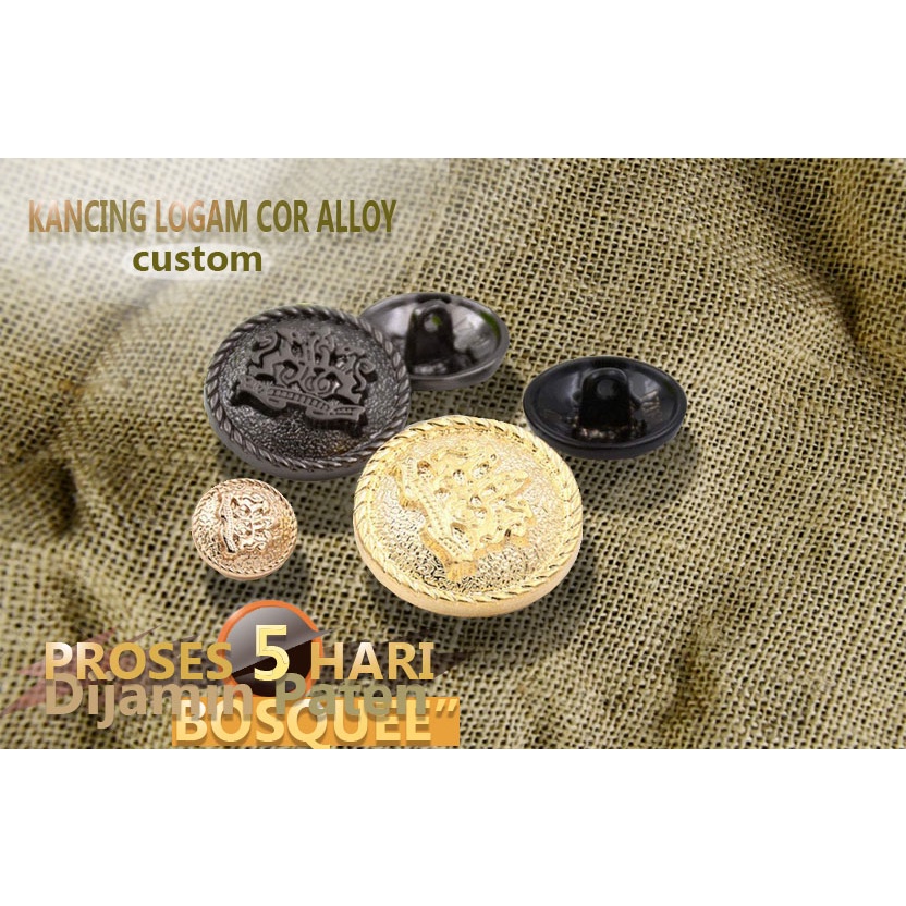 Jual Kancing baju dan jas bahan logam cor alloy metal anhass krum ...